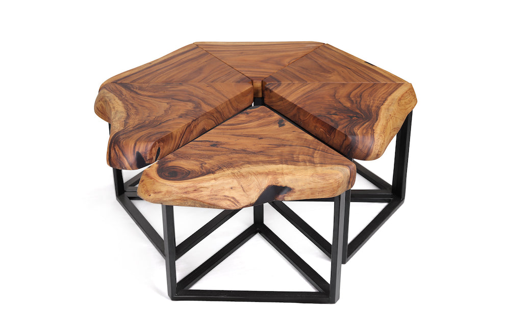 Wooden Pizza Platter Table – ROZABELLE